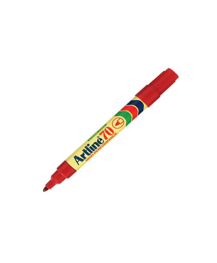 ARTLINE 70 PERMANENT MARKER 1.5MM BULLET NIB [Red]