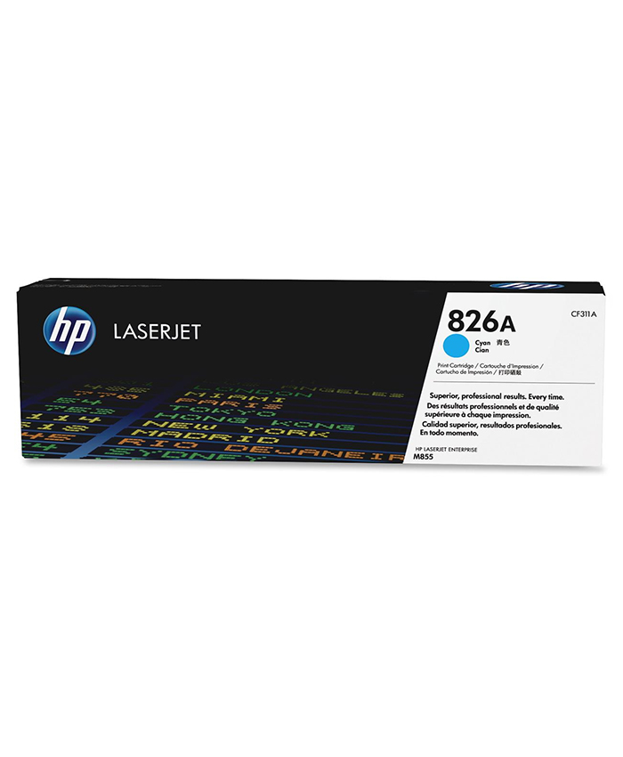 HP 826A LaserJet Toner Cartridge, cyan_CF311A